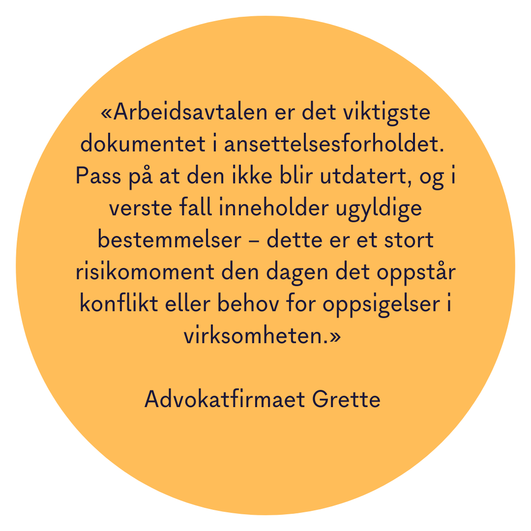 Nye krav til innholdet i arbeidskontrakten